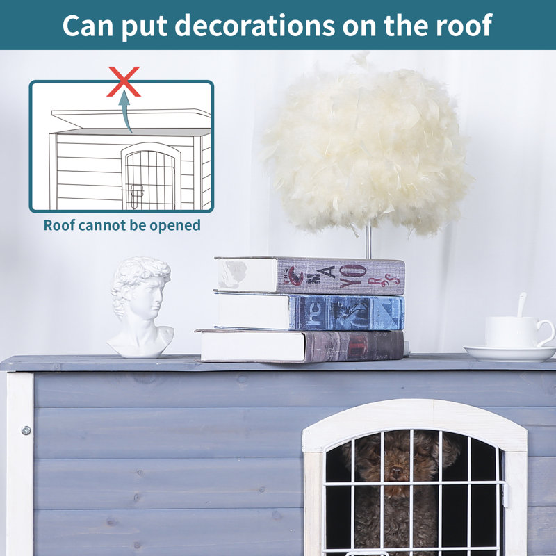 Tucker Murphy Pet™ Cyndia Wood Dog House & Reviews | Wayfair