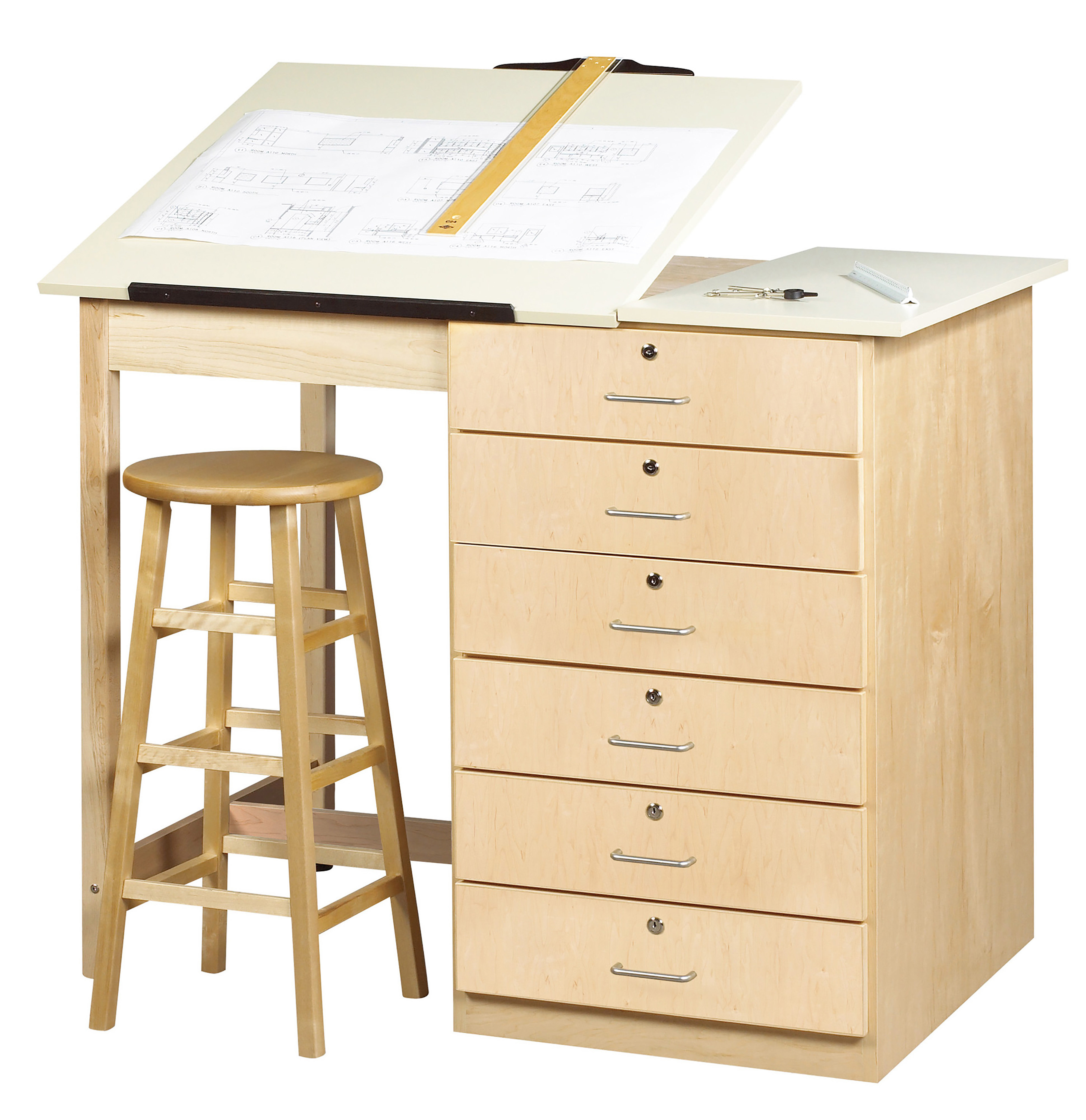 Shain Fiberesin Dowel Drafting Table | Wayfair