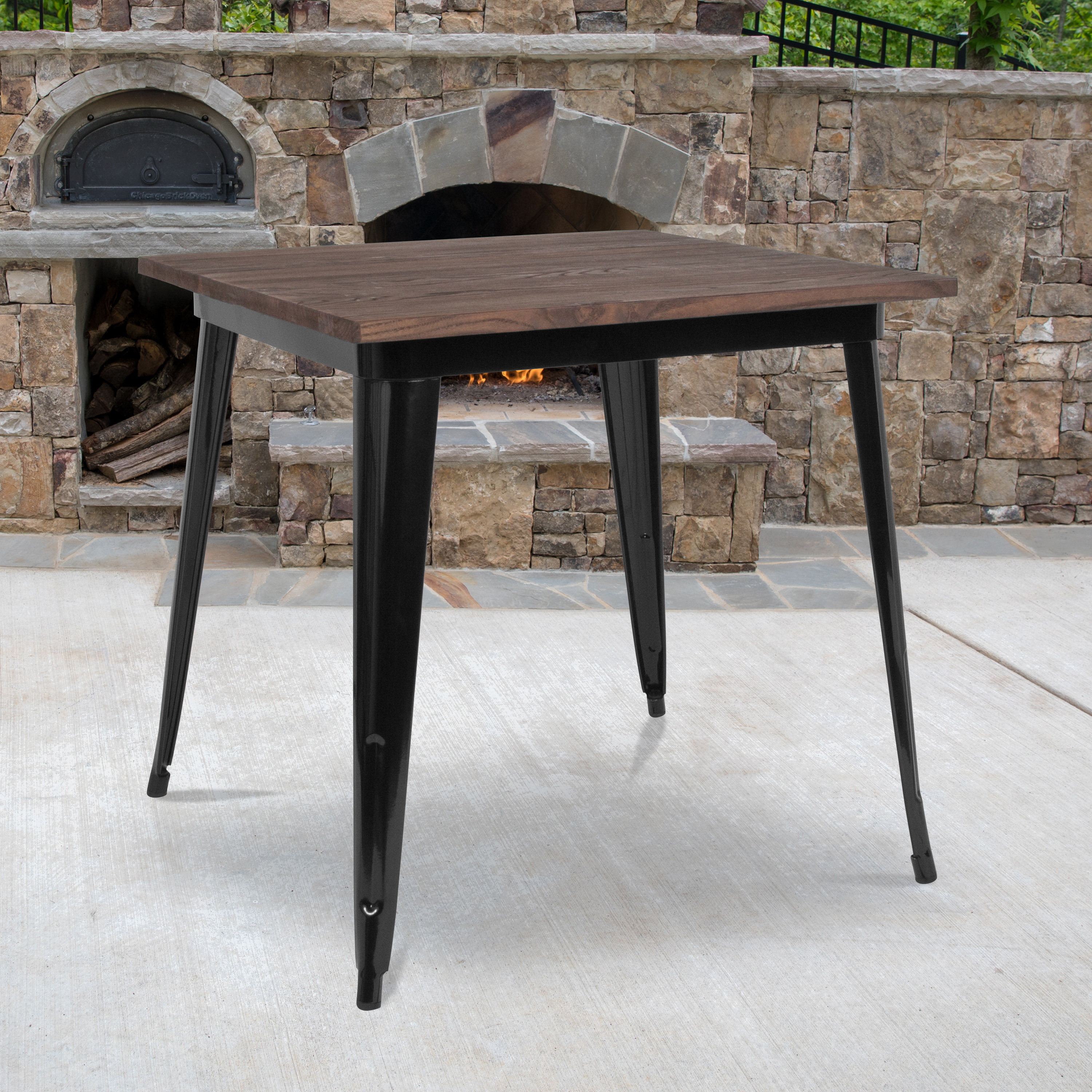 Williston Forge Derbyshire Rustic Metal Dining Table & Reviews | Wayfair