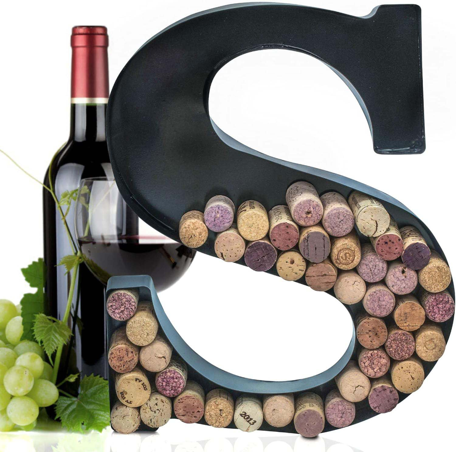 Red Barrel Studio® Metal Letter Wine Cork Keepsake Saver | Wayfair