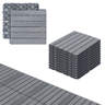 siavonce 12 In. X 12 In. Square Acacia Wood Interlocking Flooring Tiles ...