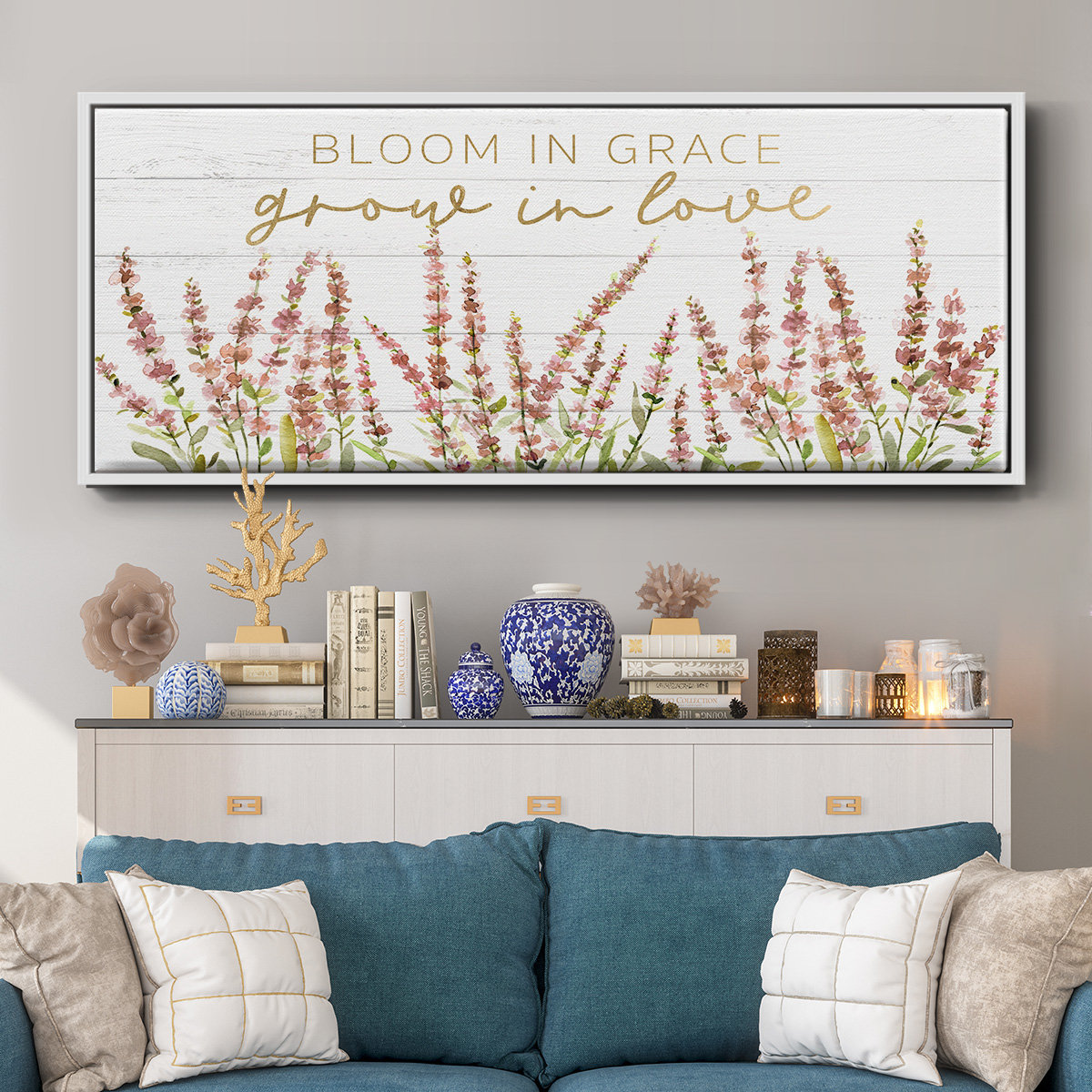 Wexford Home Grow in Love- Framed Canvas | Wayfair