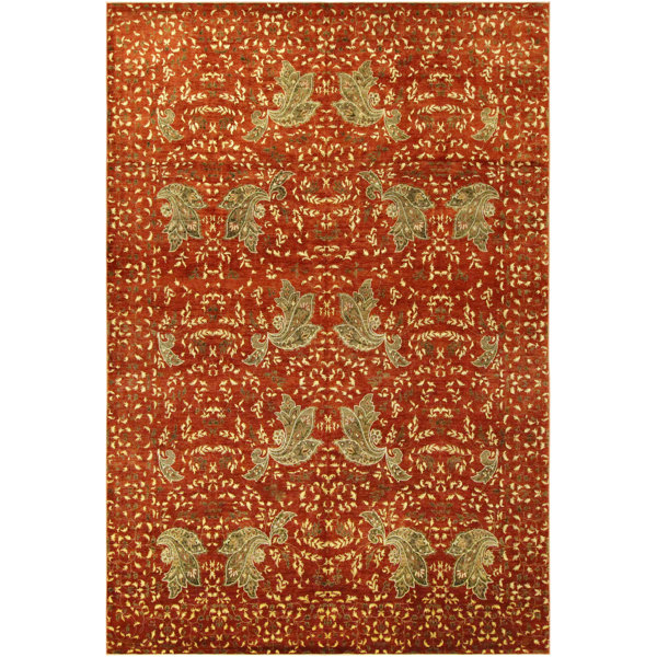 Arshs Fine Rugs Evalyn Wool Floral Area Rug by Arshs Fine Rugs | Perigold