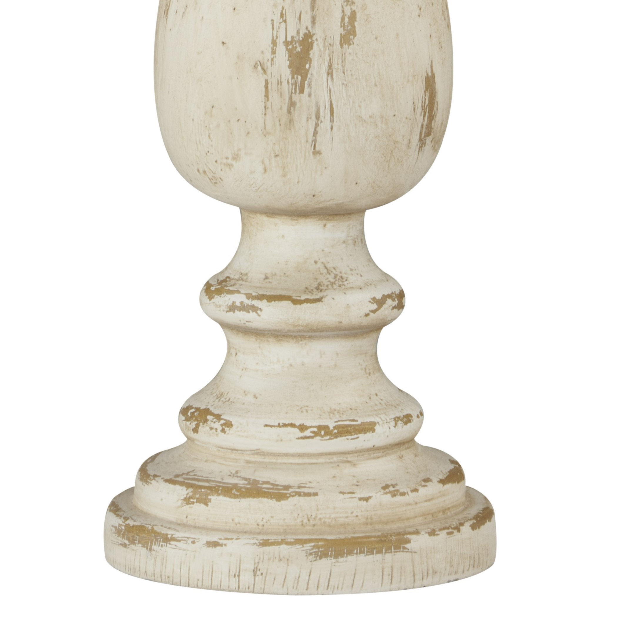 One Allium Way® Attwood 31.5" Distressed Cream Table Lamp | Wayfair