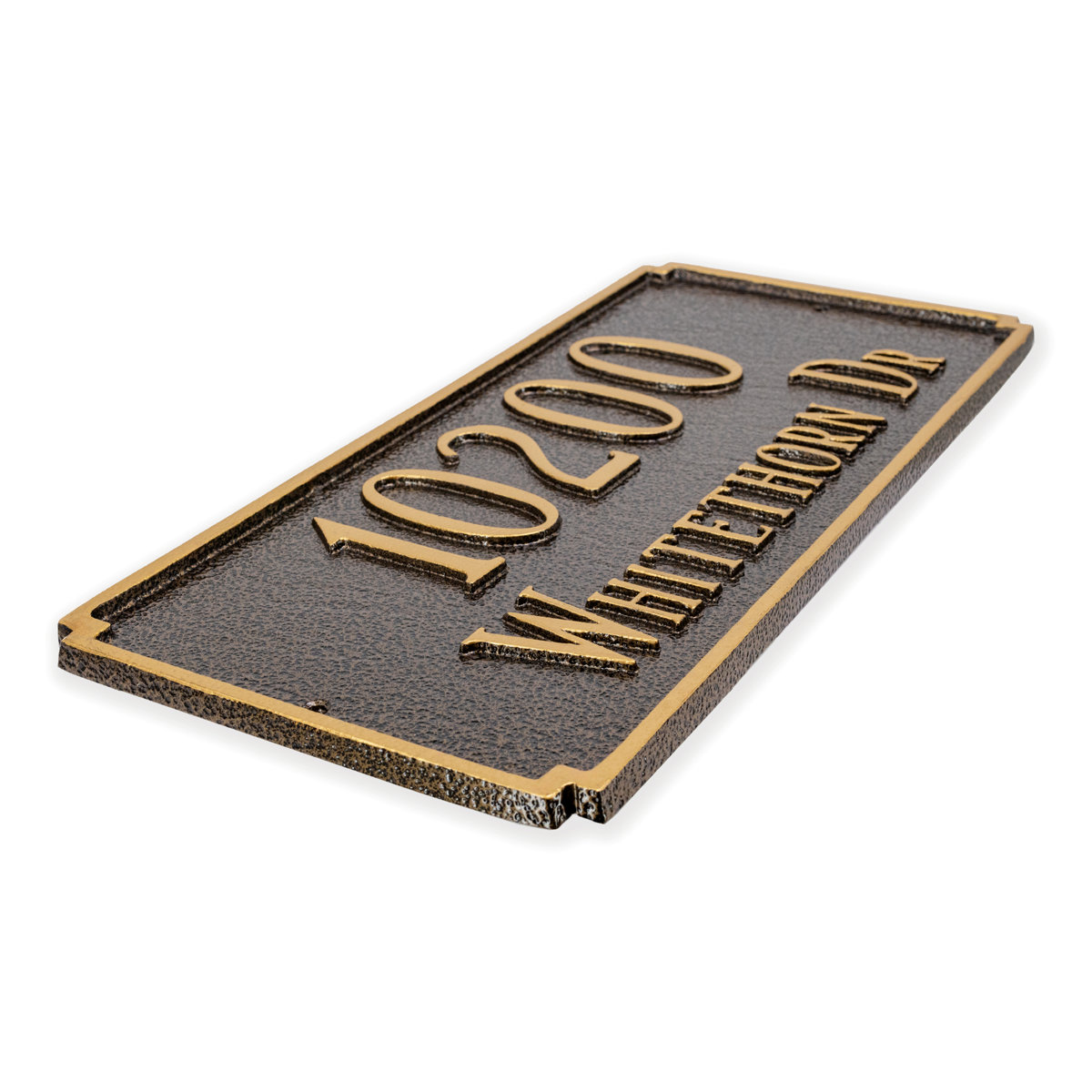 Montague Metal Products Inc. Standard Madison Two Line Address Plaque ...