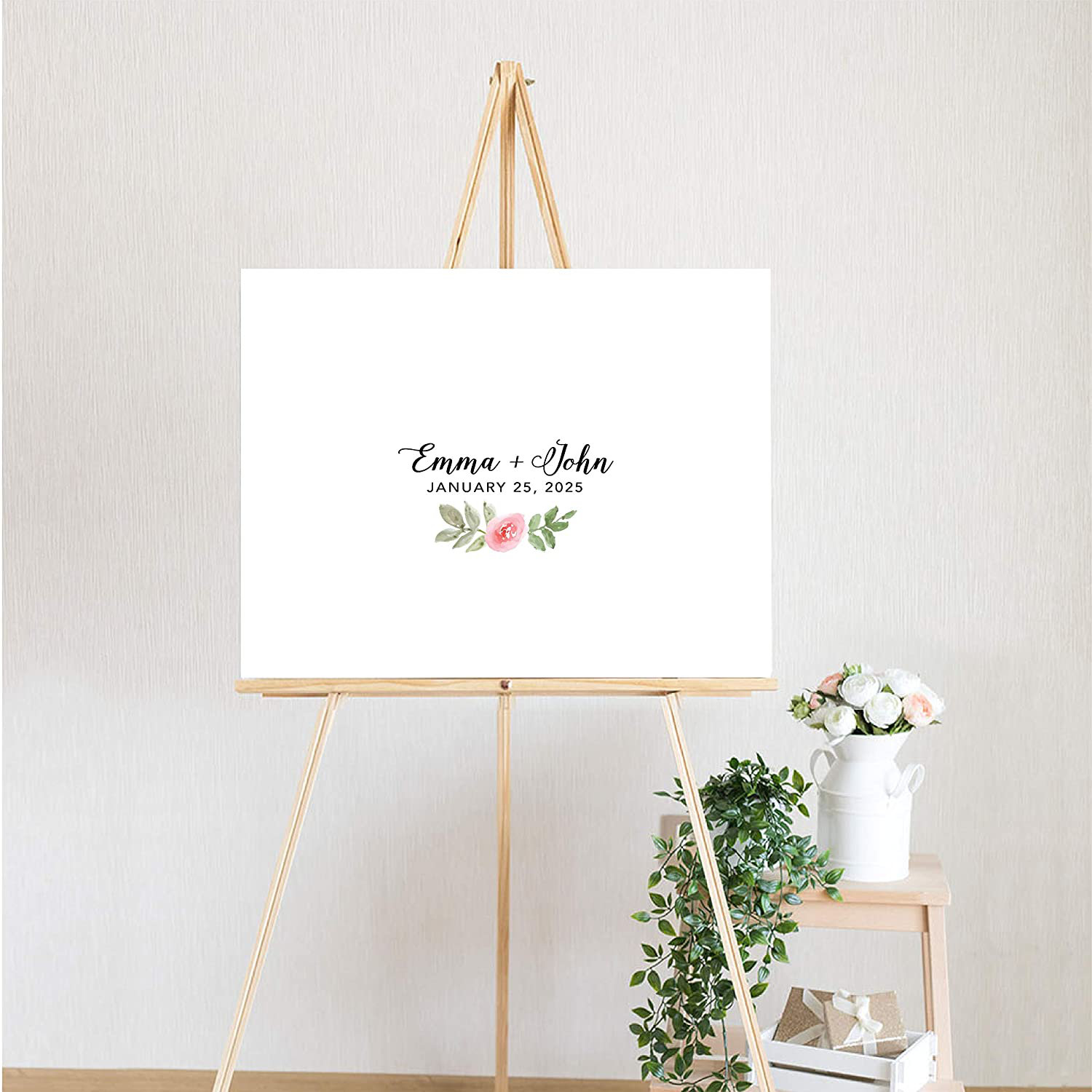 Koyal Wholesale Simple Floral Rose Guest Book | Wayfair