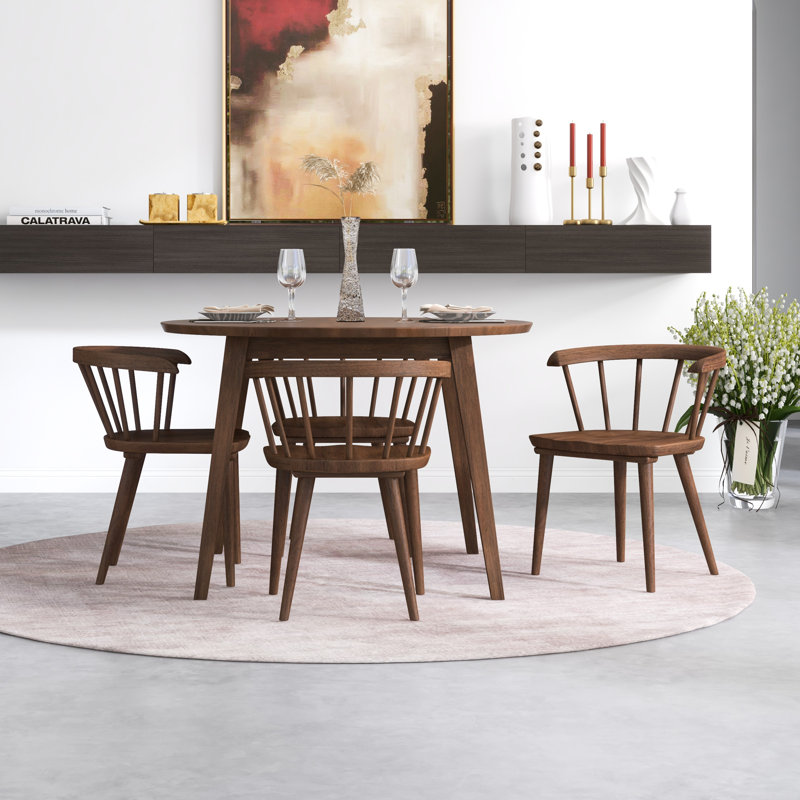 George Oliver Hajdar 5 - Piece Dining Set & Reviews | Wayfair