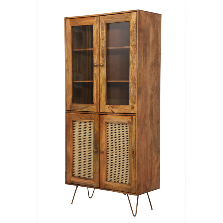 Union Rustic Chetram Rattan Display Cabinet | Wayfair.co.uk