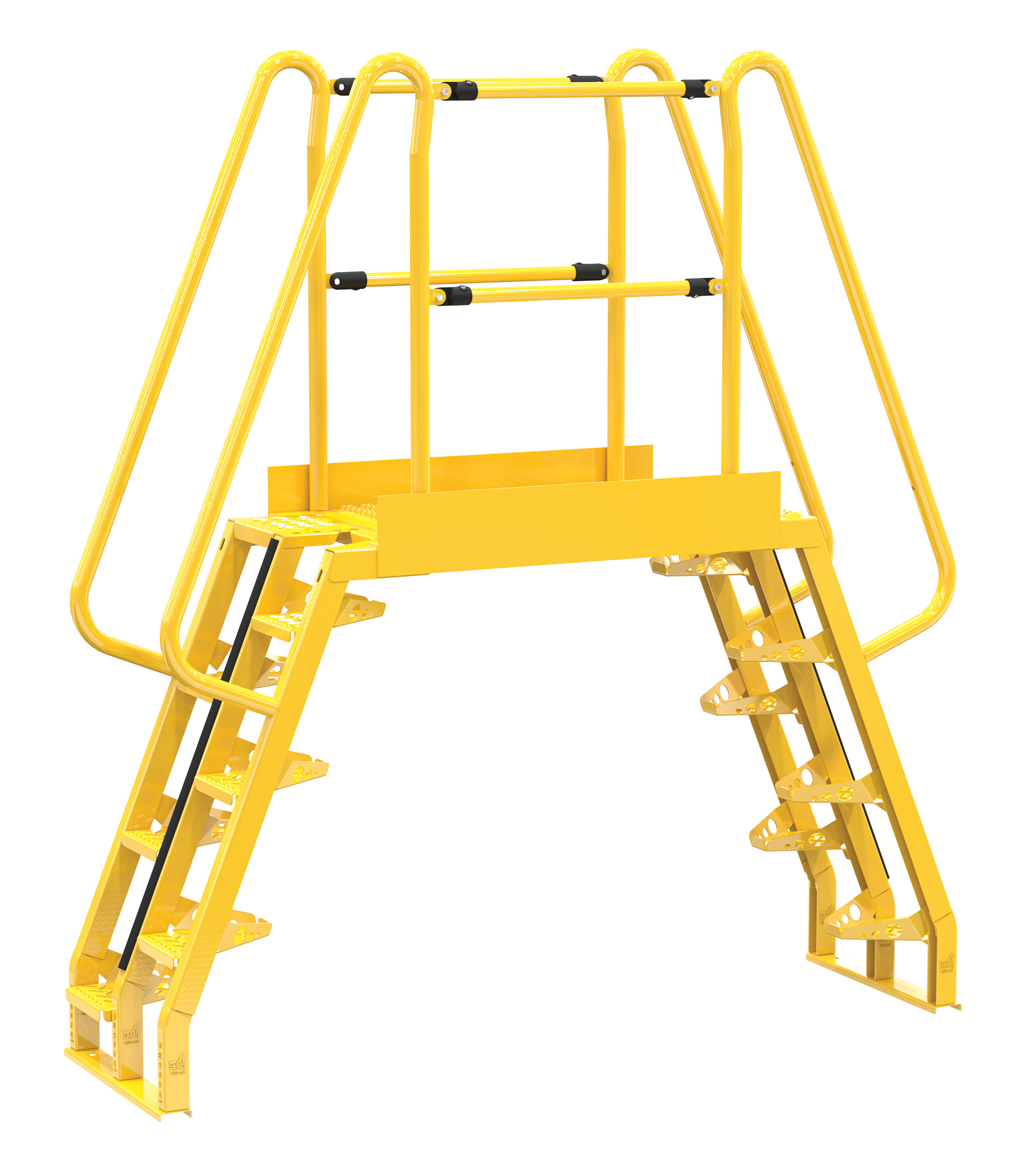 Vestil 7.52' Steel Cross Over Ladder | Wayfair