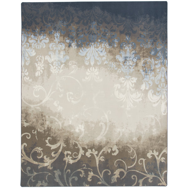 Milliken Drayton Fredonia Waterline Floral Damask Area Rug | Wayfair