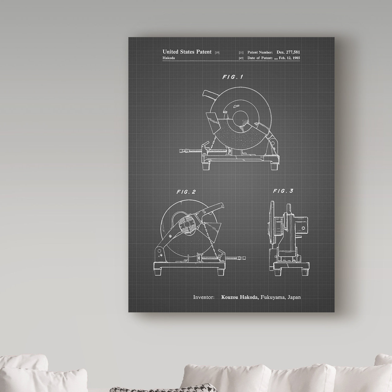 Trademark Fine Art 'Chop Saw' Drawing Print on Wrapped Canvas - Wayfair ...