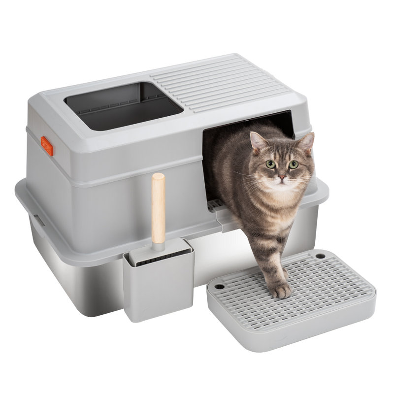 Tucker Murphy Pet™ Enclosed Convertible Extra Large Stainless Steel Box ...