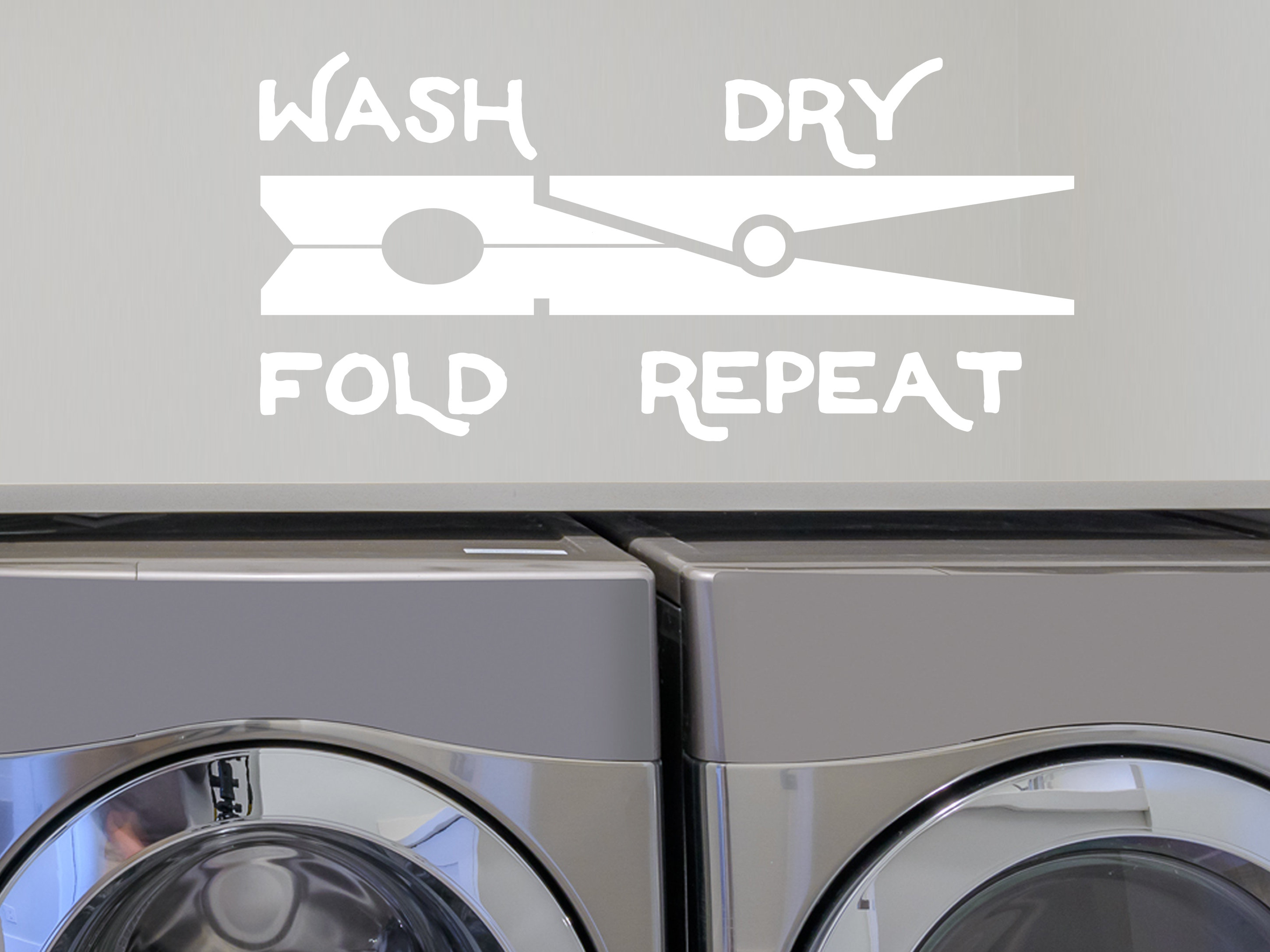 Trinx Laundry Decals Wall Decal | Wayfair