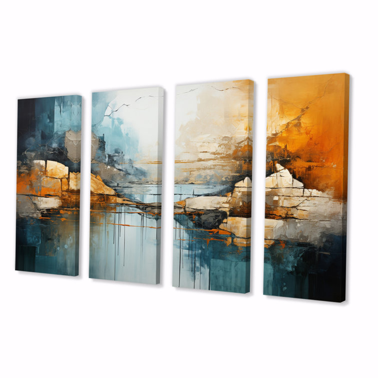 Wrought Studio River Flowing Waters Collage I - Modern Canvas Art Print ...