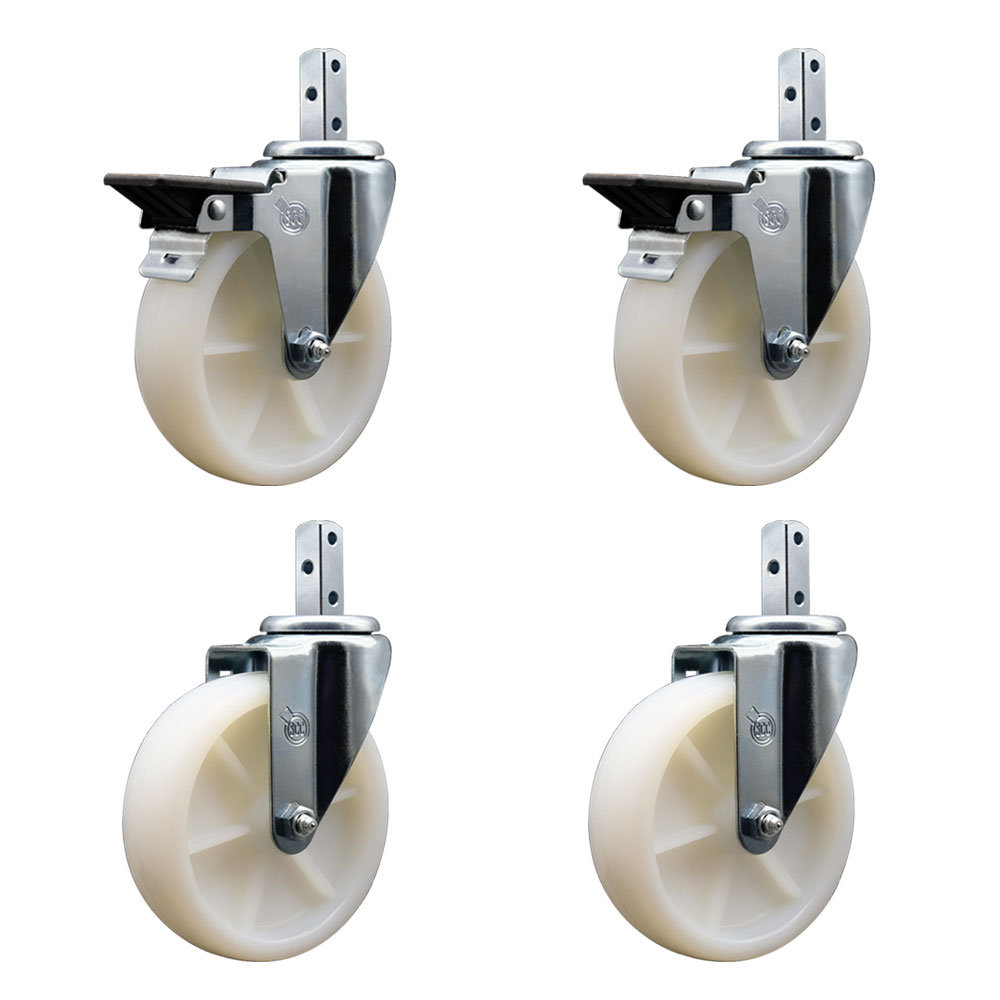 Service Caster 4 Piece Nylon Caster Set | Wayfair