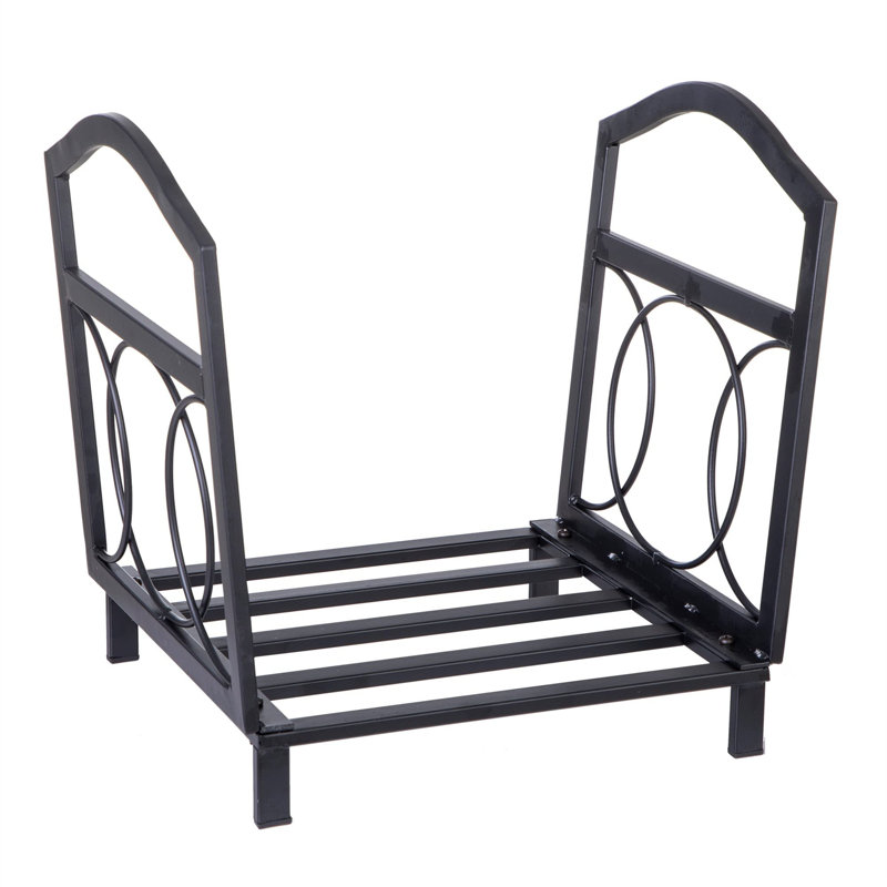Red Barrel Studio® Lajarvis 17'' W Metal Log Rack | Wayfair
