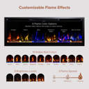 Modern Ember Aerus Smart Linear Electric Fireplace - Recessed In-Wall ...