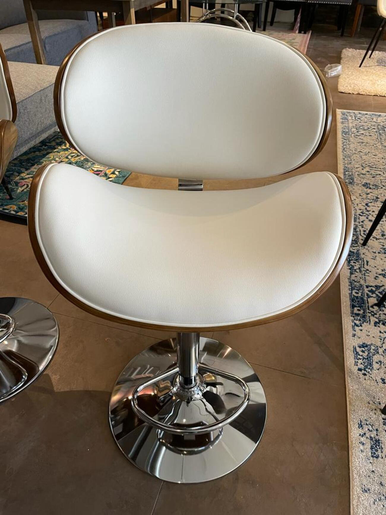 Orren Ellis Brodderick Swivel Upholstered Adjustable Height Counter ...