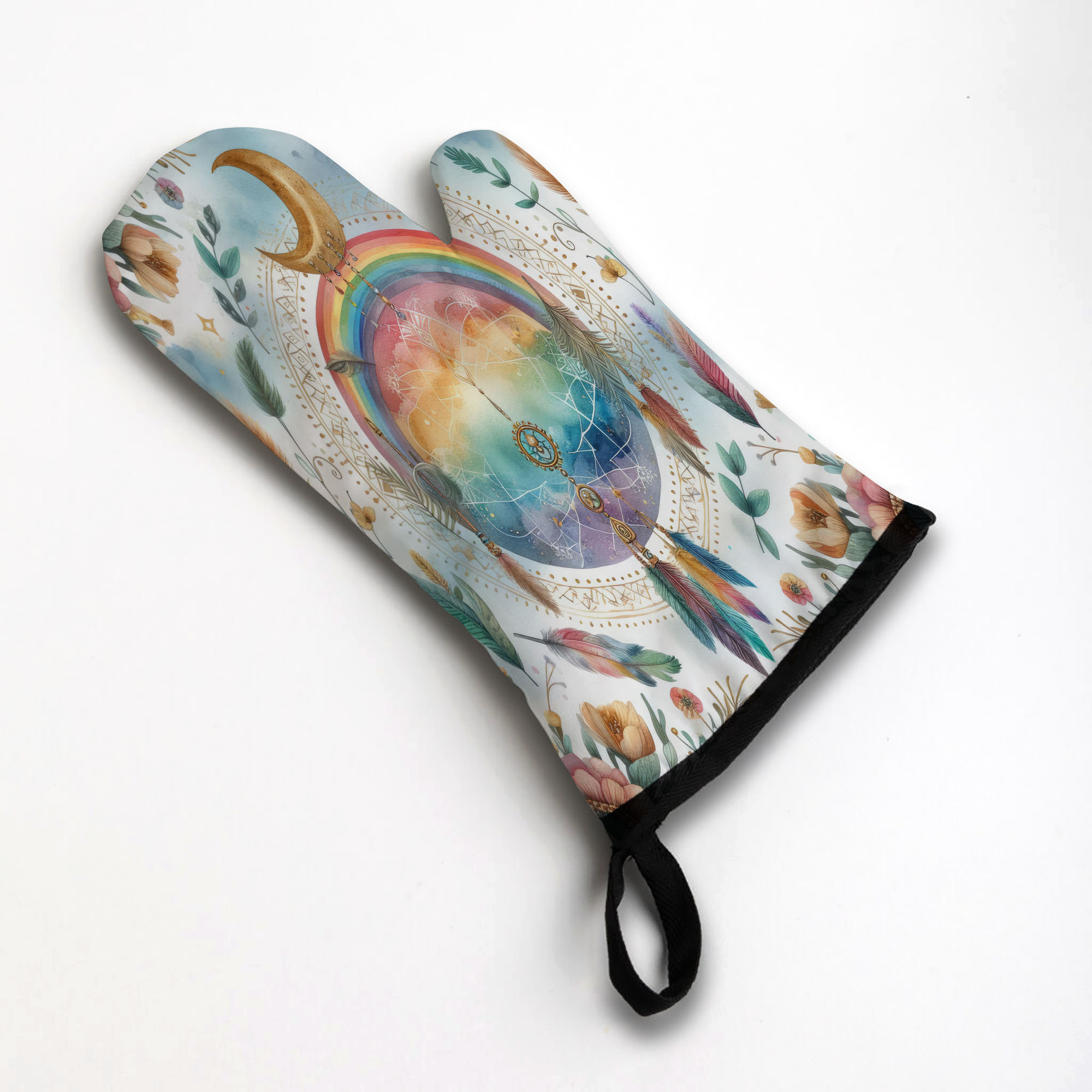 MentionedYou Pastel Rainbow Oven Mitt Cotton Twill | Wayfair