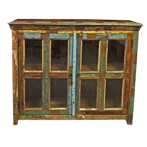 Bungalow Rose Manvik Solid Wood Accent Cabinet | Wayfair