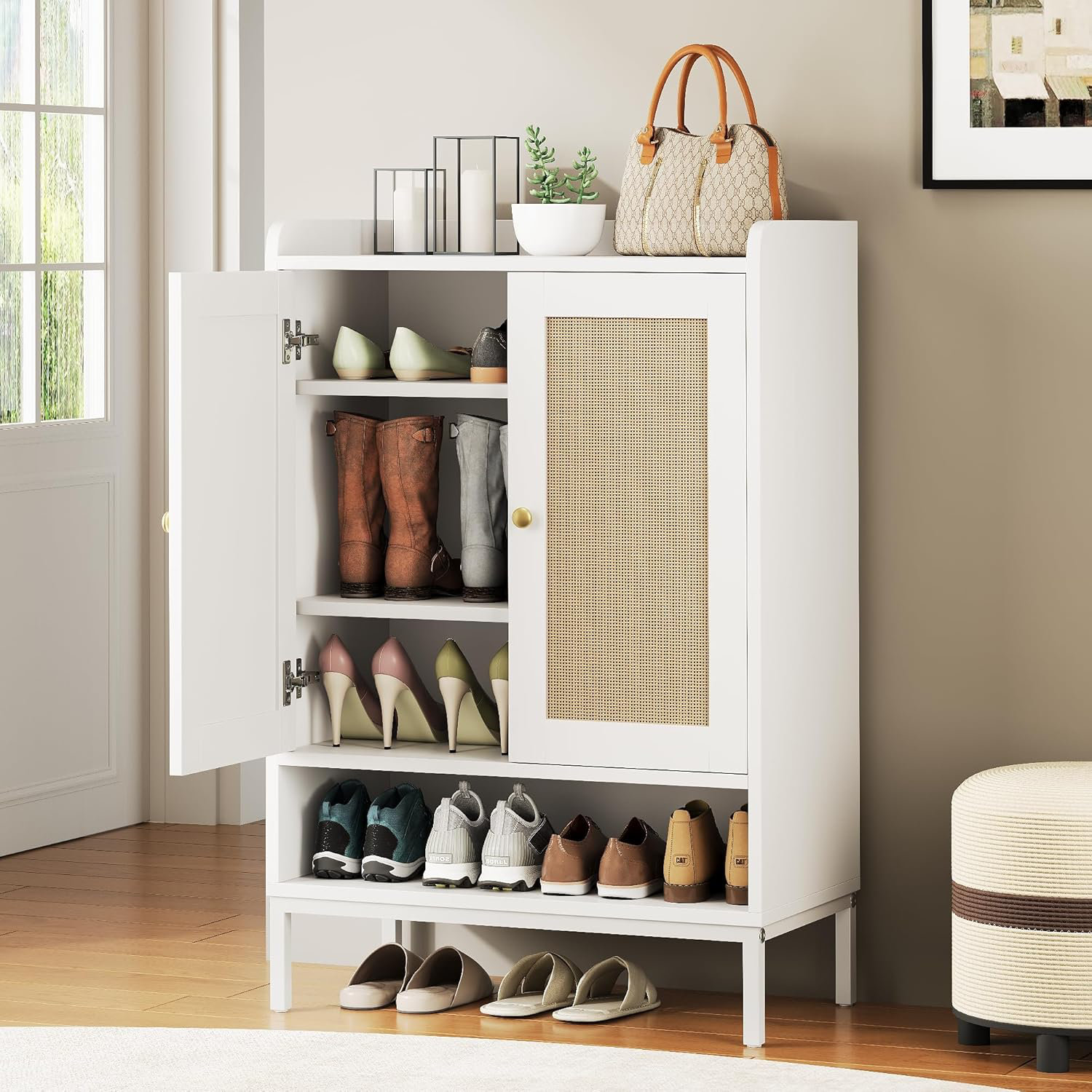 Bay Isle Home™ Shoe Cabinet Storage For Entryway, Shoe Cabinet With ...