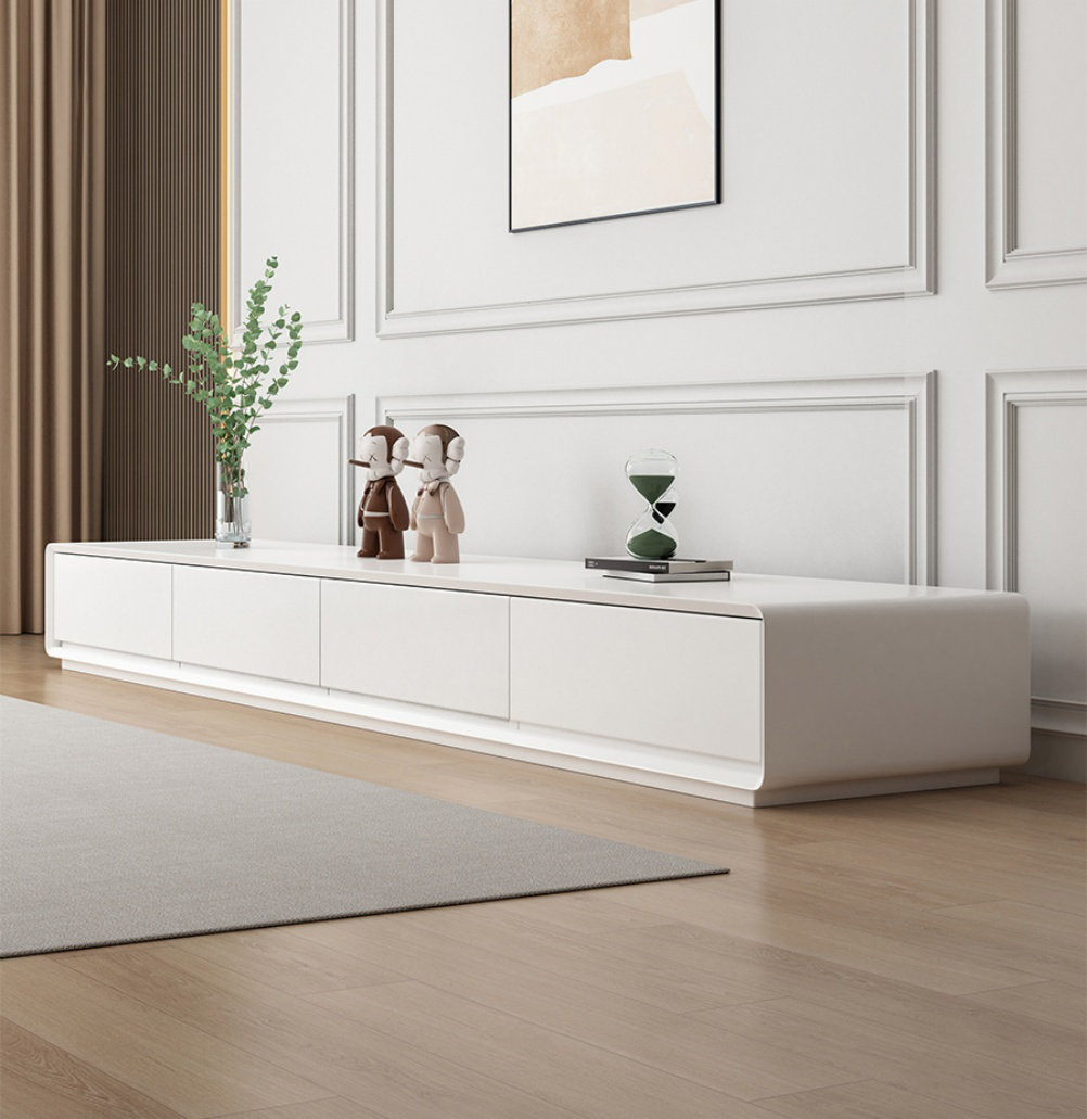 Dream cabinet Simple White TV Cabinet 94.5 W Storage Credenza | Wayfair