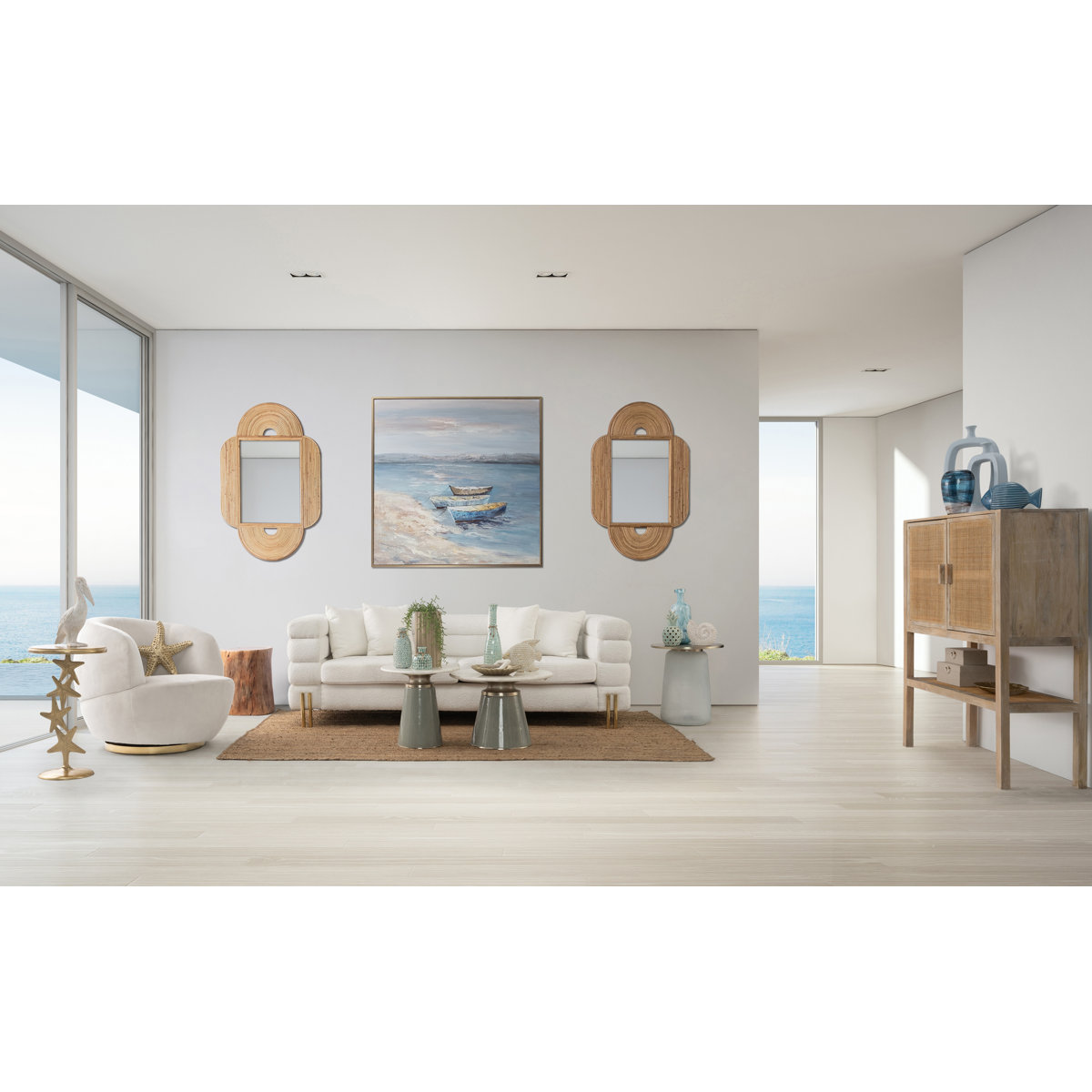 Sand & Stable™ Ceramic Shell Figurine - Elegant Home Decor Accent Piece ...