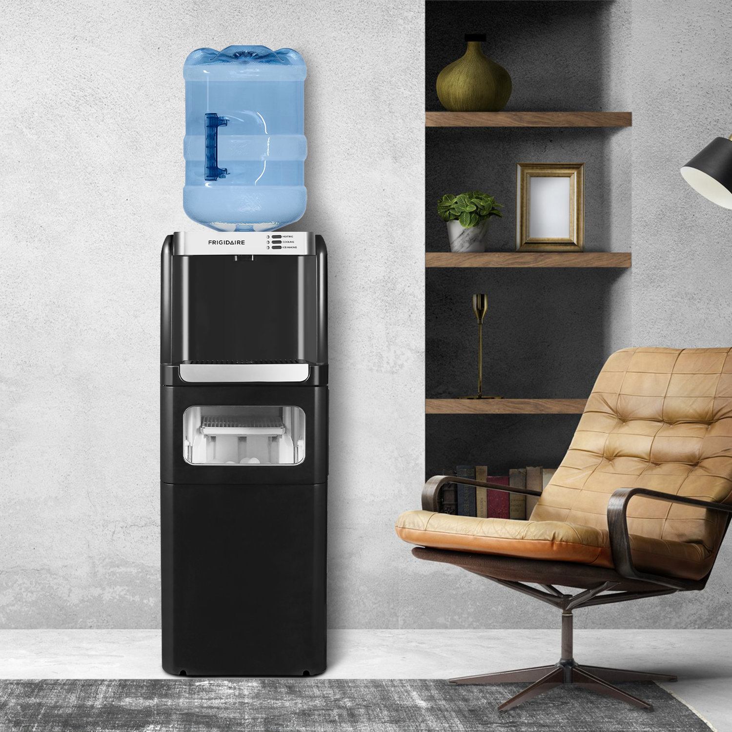 Frigidaire 3-in-1 Ice and Water Machine – Hot & Cold Water Cooler ...