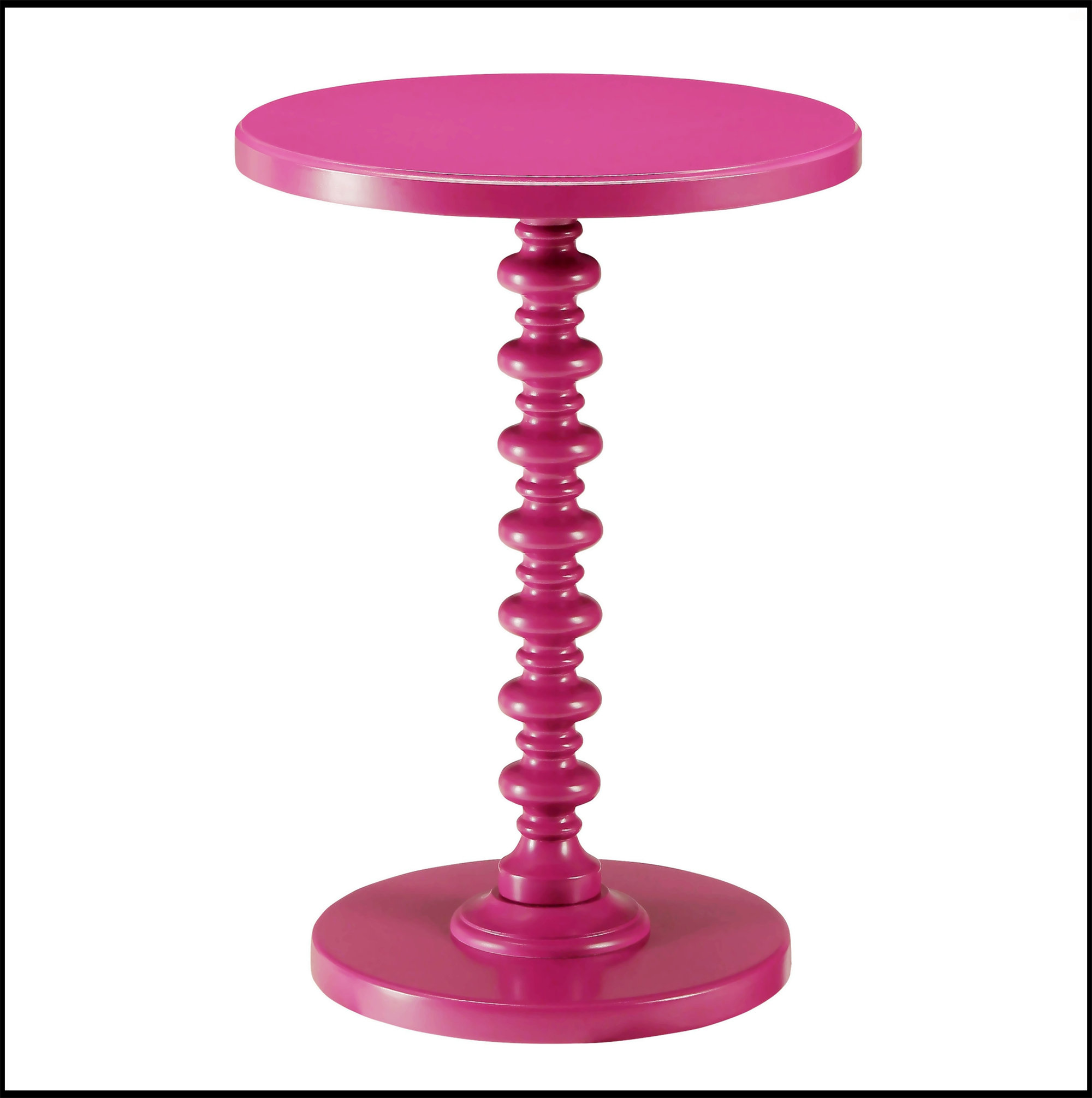 Dakota Fields Purple Accent Table With Pedestal Base - Wayfair Canada