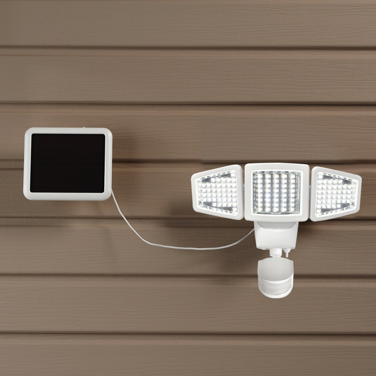 Sunforce 120 LED Solar Triple Head Motion Activated Light - Wayfair Canada