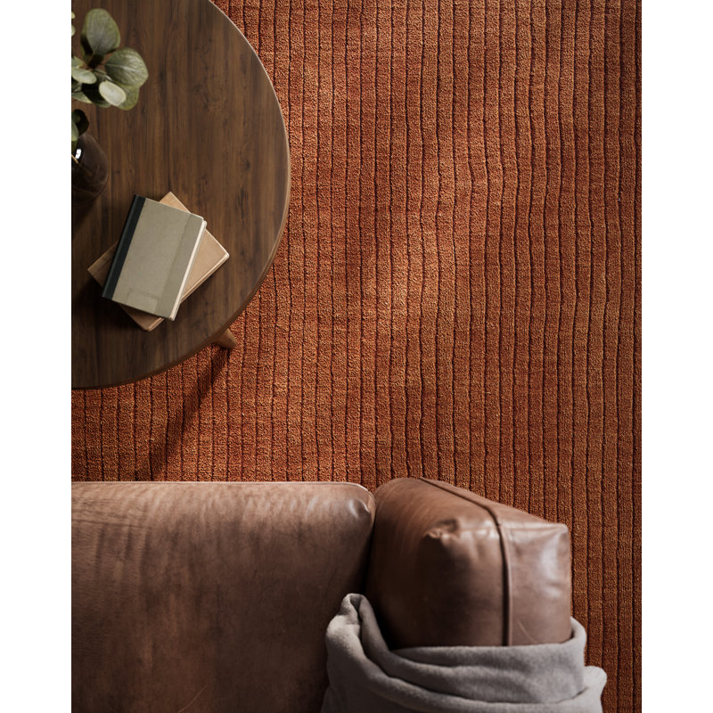 Guiness Hand Loomed Wool Rust Rug | Joss & Main