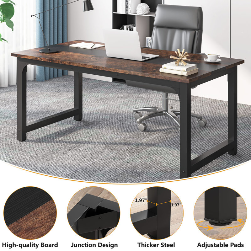 Latitude Run® Montserat Desk & Reviews | Wayfair