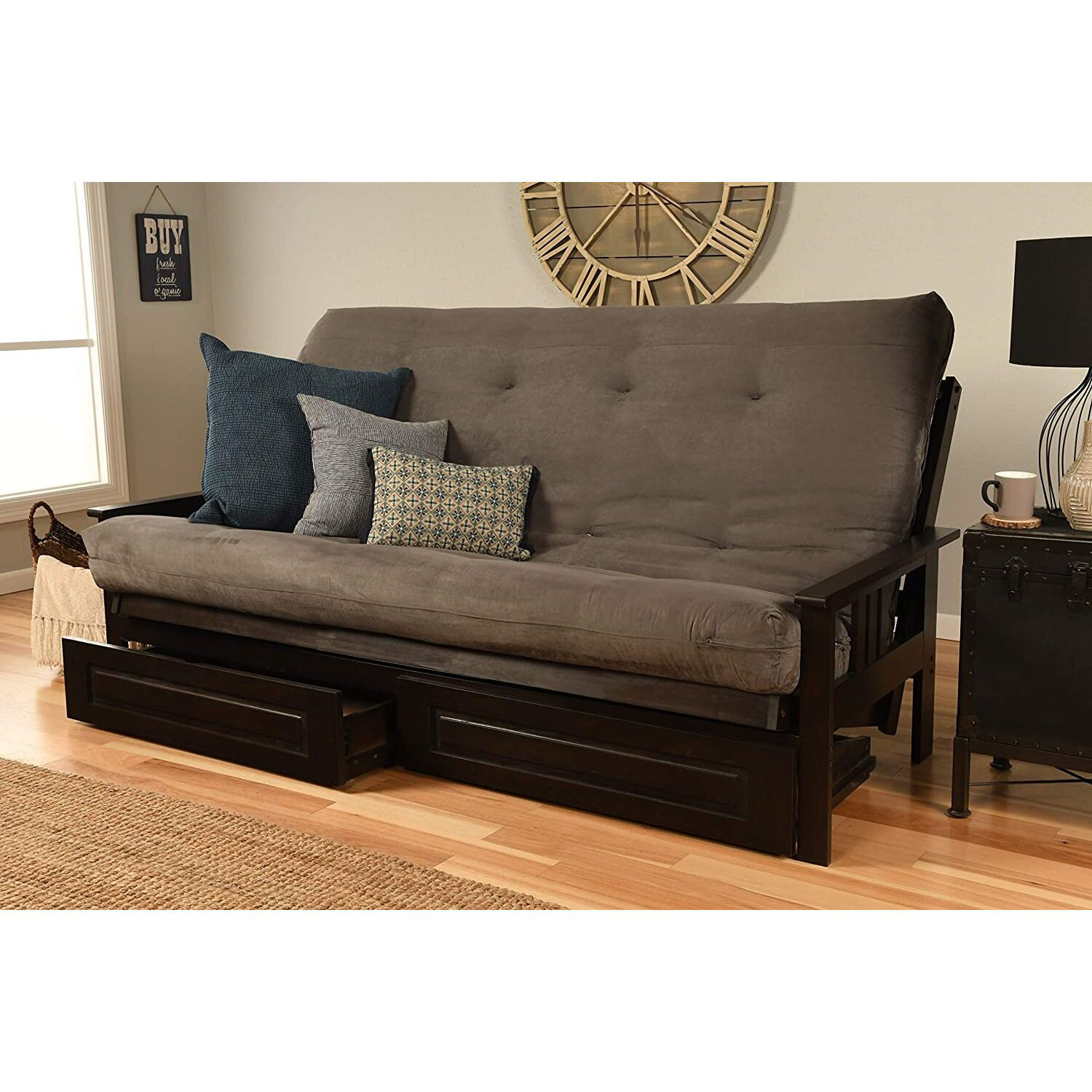 Foundry Select Monterey Queen Futon Frame with Mattress | Wayfair