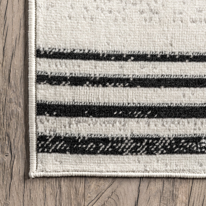 Wade Logan® Diller Machine Woven Performance Gray Rug & Reviews | Wayfair