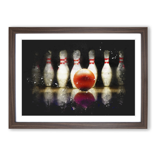 East Urban Home Ten Pin Bowling - Picture Frame Painting | Wayfair.co.uk