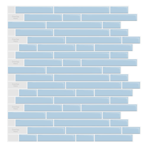 Blue Peel & Stick Backsplash Tile You'll Love | Wayfair