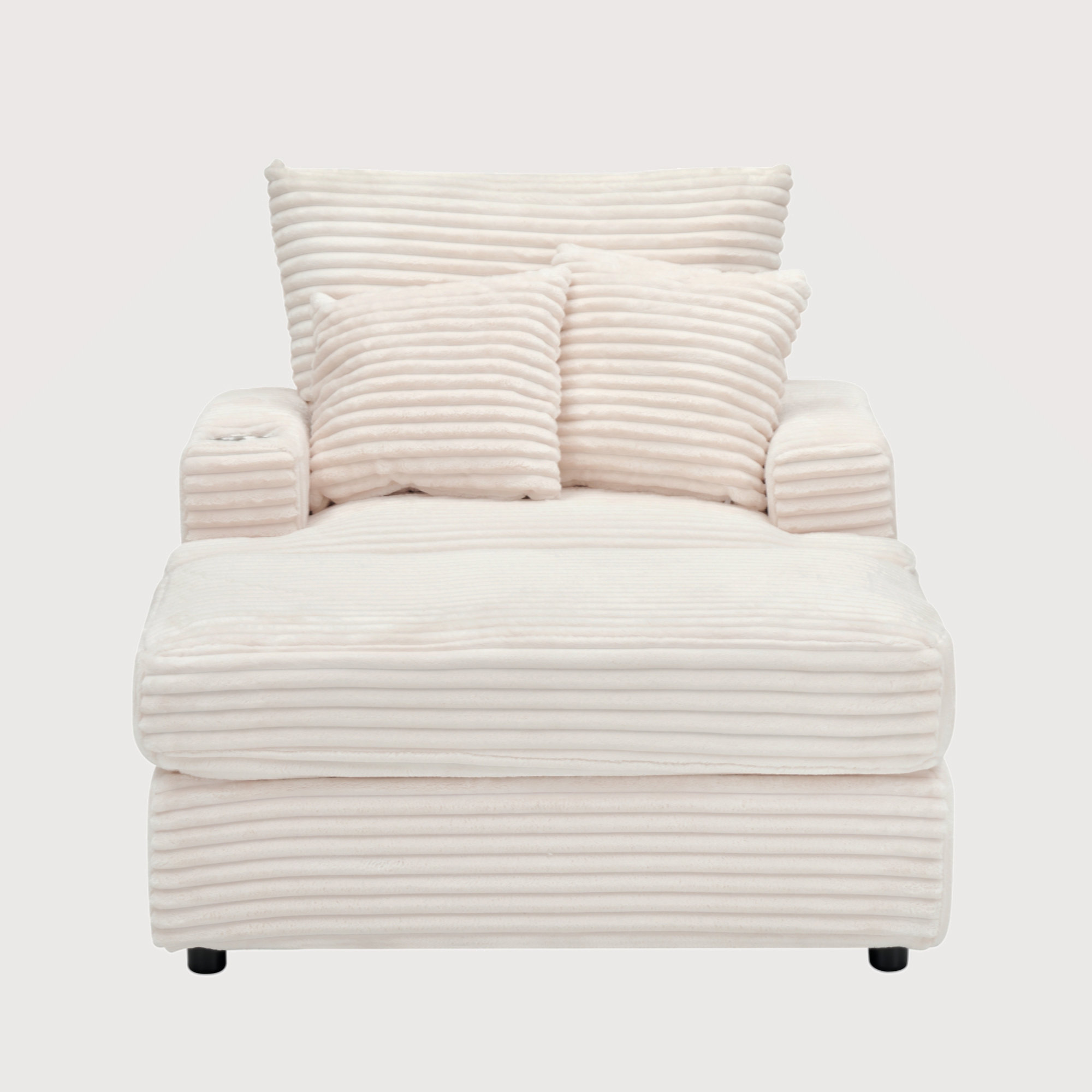 Latitude Run® Leach 39-Inch Spring Upholstered Armchair and Ottoman Set ...