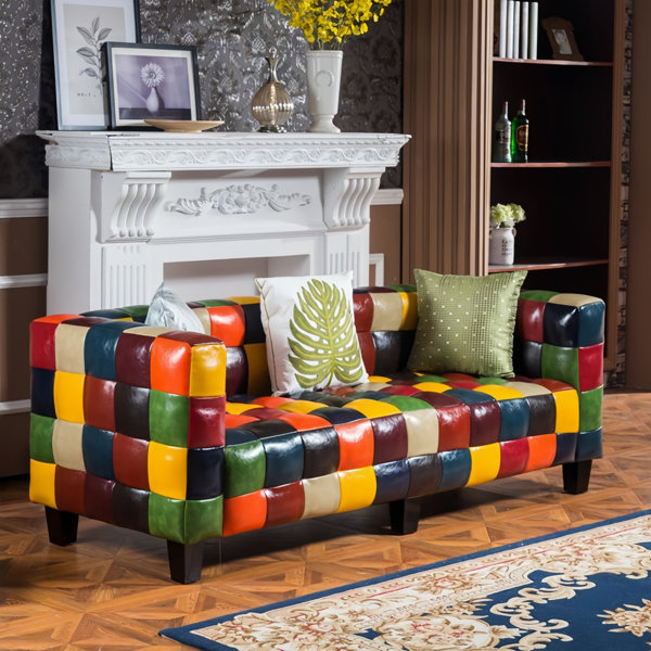 Faux Leather Red Sofas You'll Love | Wayfair