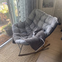 Corrigan Studio® Steel Rocking Chair With Cushion & Reviews | Wayfair