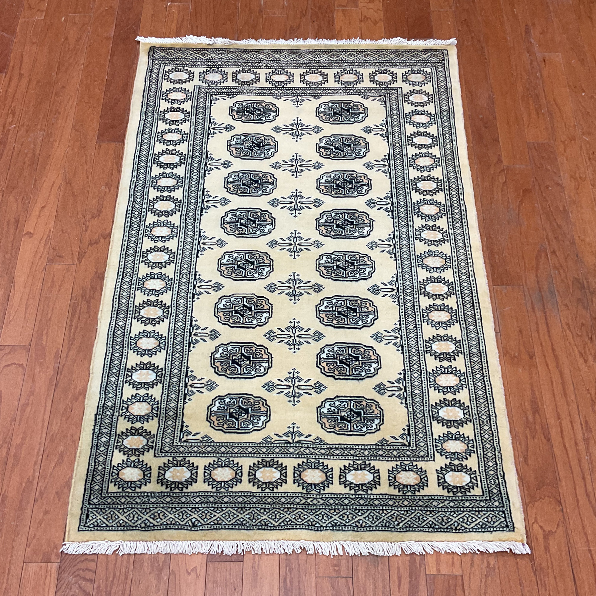 Bungalow Rose Handmade Bokhara Wool Rug | Wayfair
