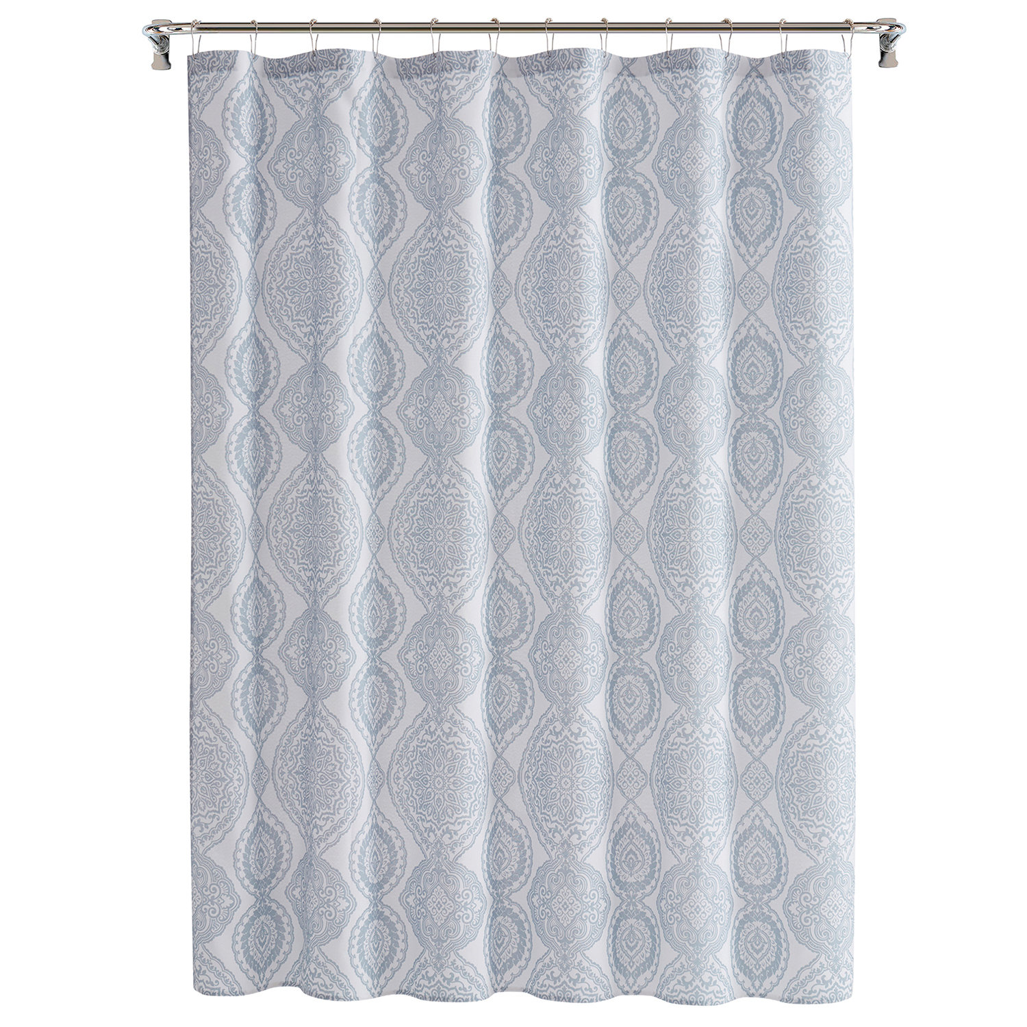 VCNY Carter Damask Fabric Shower Curtain, 72" x 72" | Wayfair