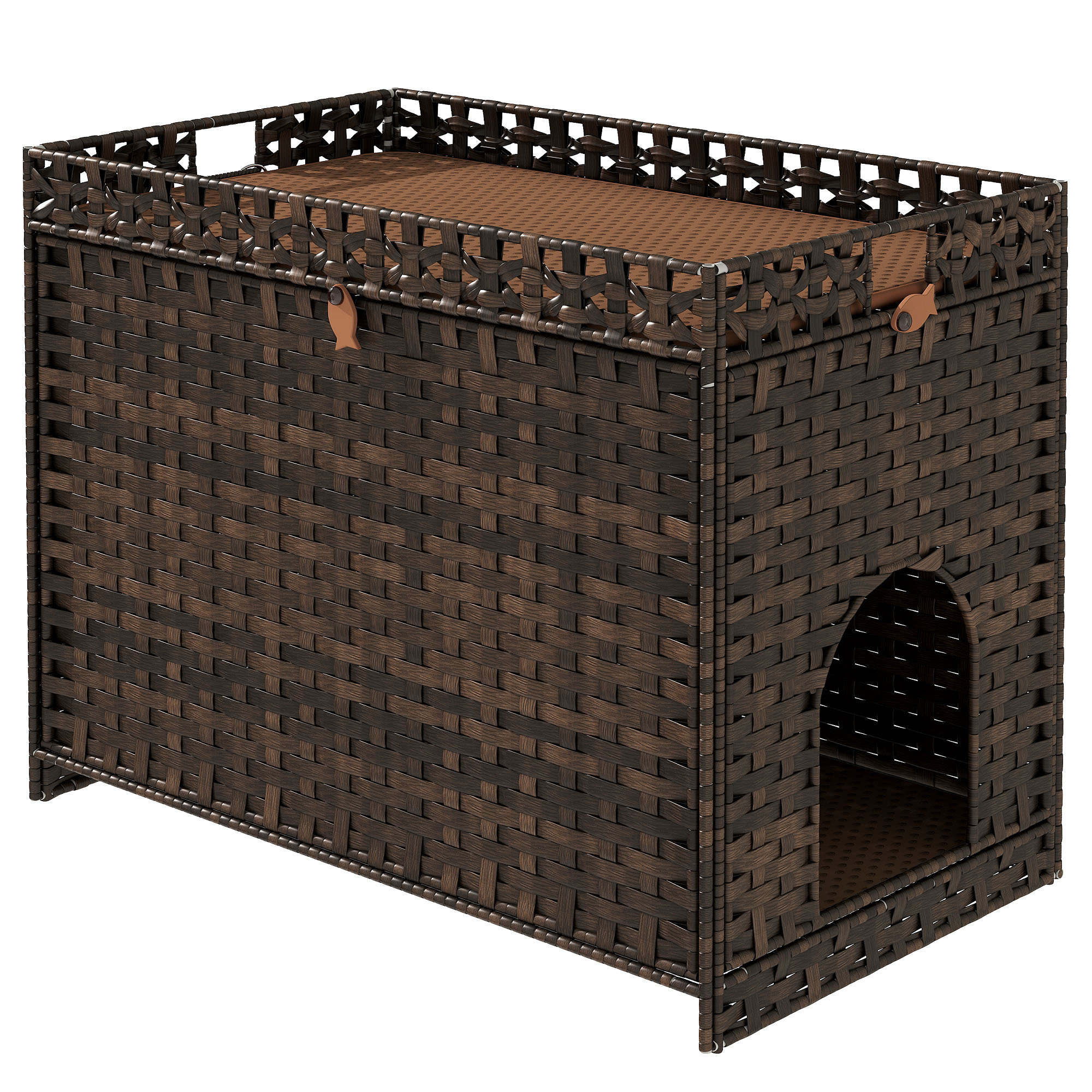 Ebern Designs Semahat Litter Box Enclosure | Wayfair