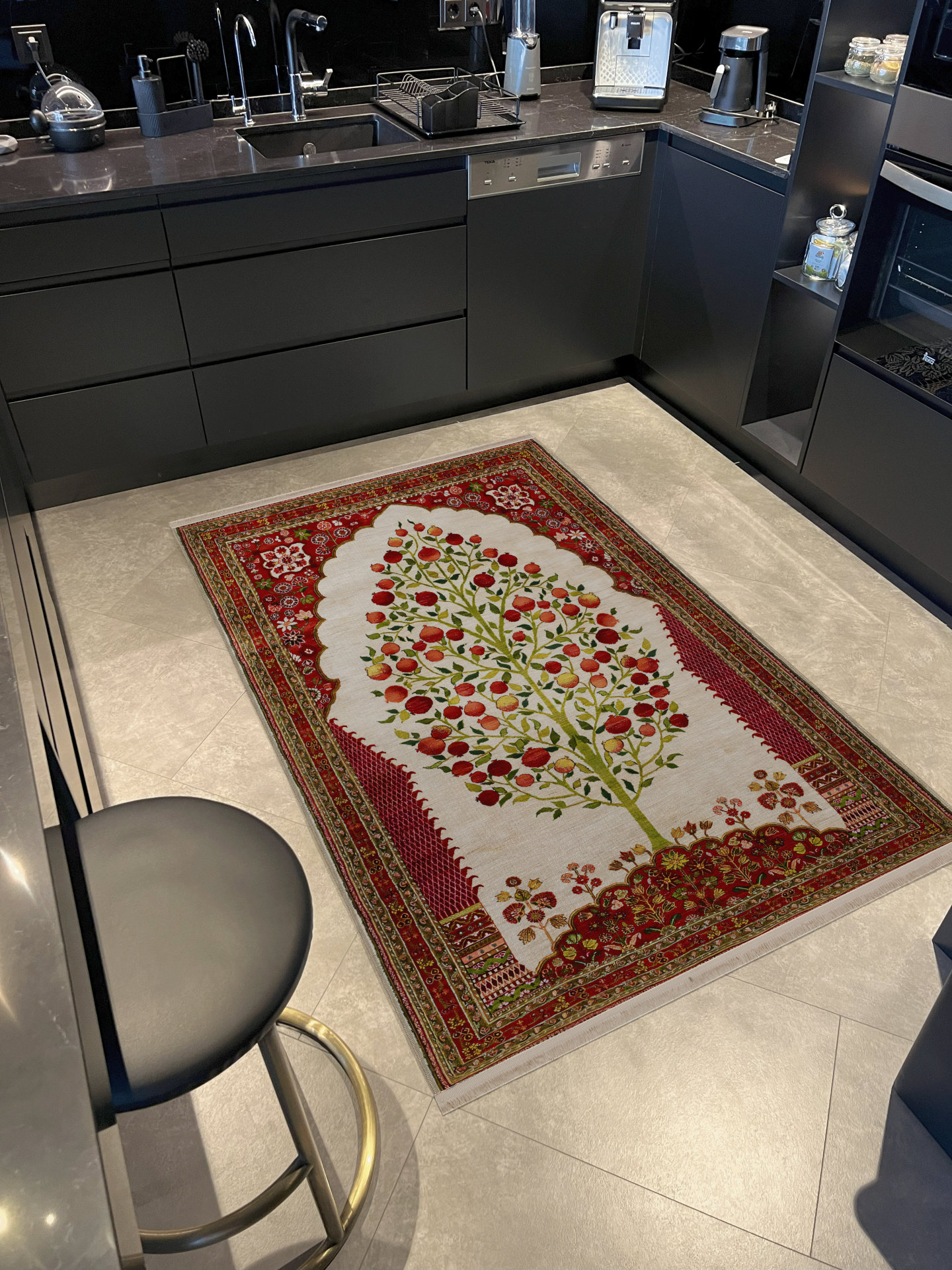 Dakota Fields Multi-Colored Motif Fruit and Tree Patterned Creative ...