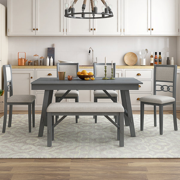 August Grove® Burnita 6 - Piece Dining Set | Wayfair