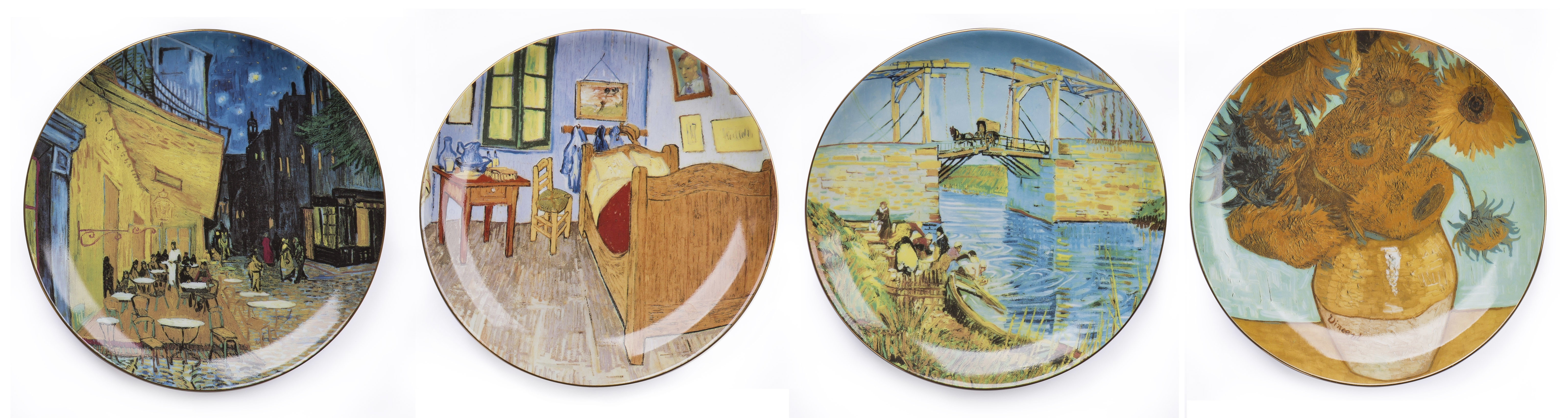 Waterside Vincent Van Gogh 4 Piece 21cm Dinner Plate Set & Reviews ...