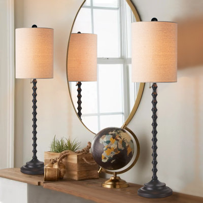 Port 68 Portobello 31" Brown Buffet Table Lamp Set & Reviews | Wayfair