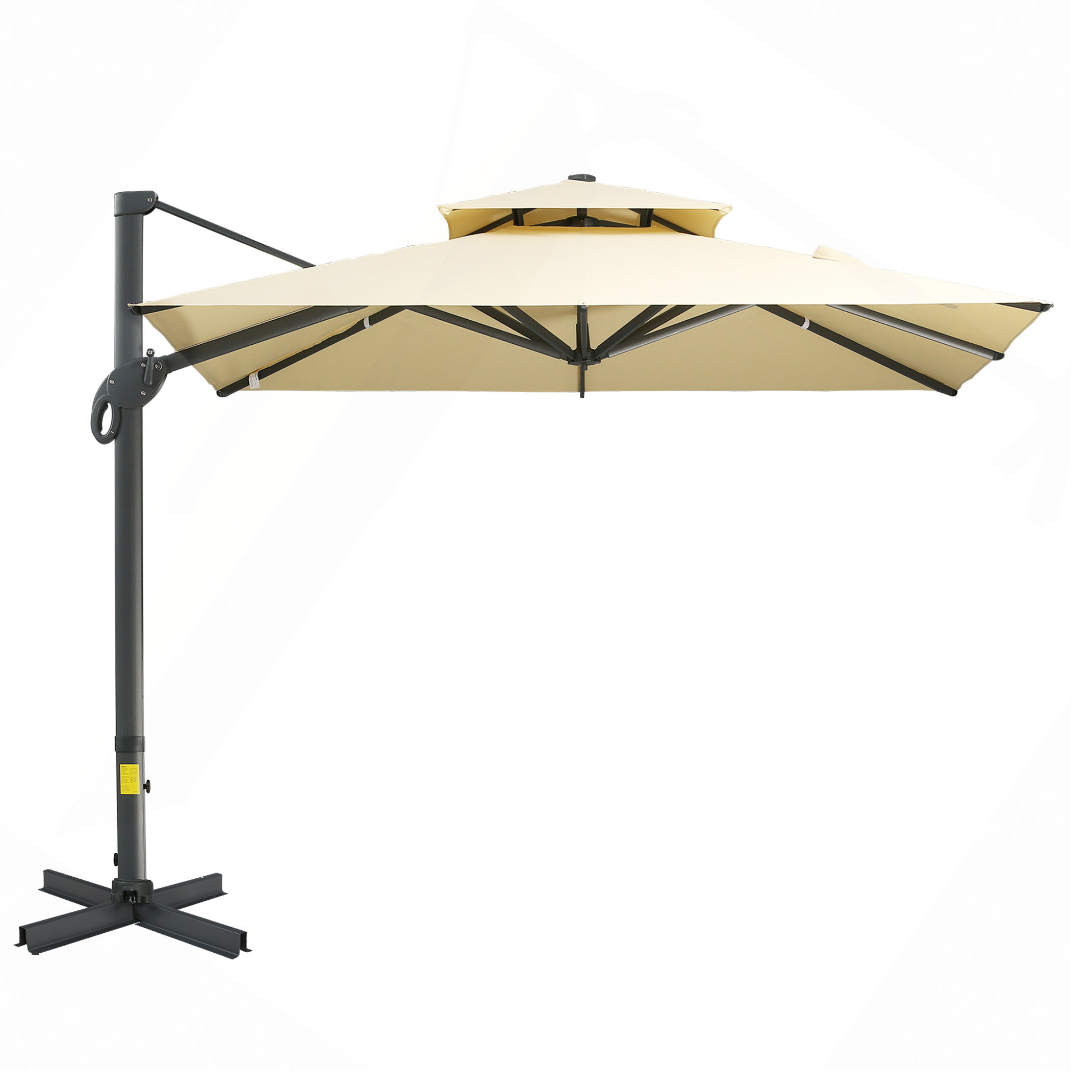 Rosecliff Heights 10Ft Offset Hanging Cantilever Umbrella, Square Shape ...
