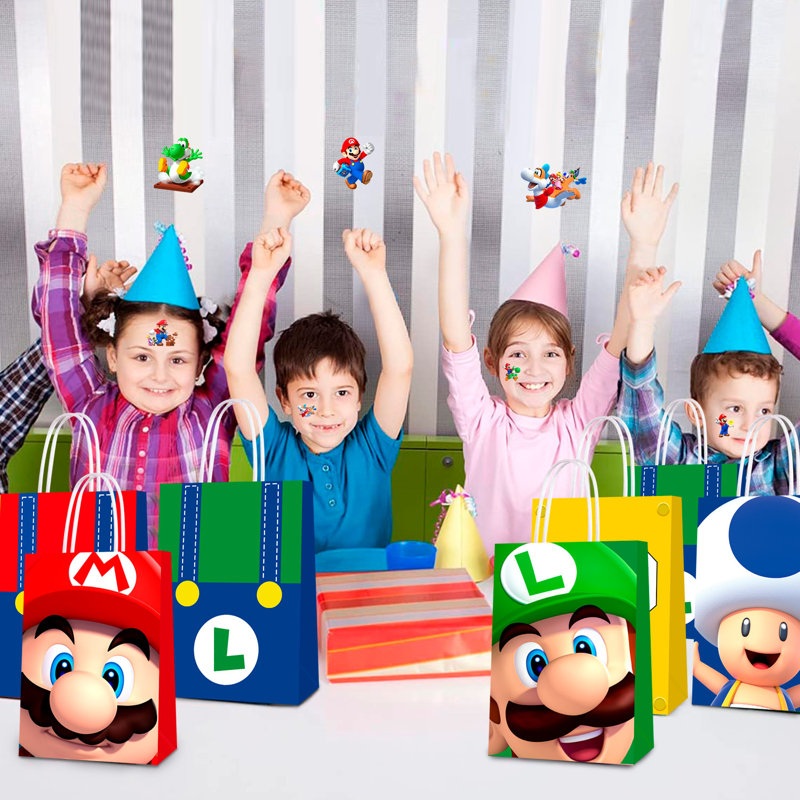 Dakota Fields Super Mario Party Bags,74pcs Super Mario Gift Bags | Wayfair