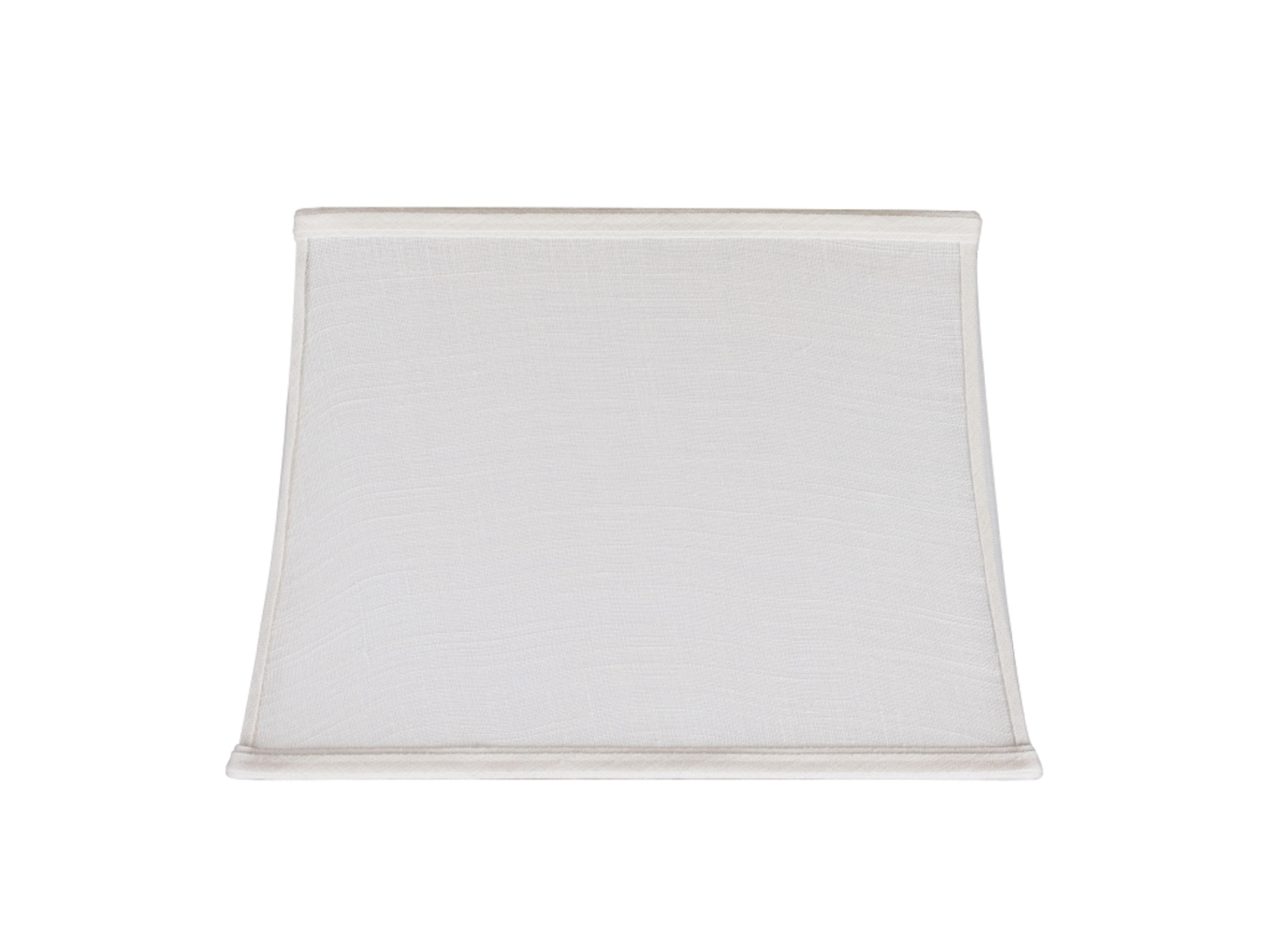 August Grove 10" H Linen Rectangular Lamp Shade ( Spider ) in Off-White ...