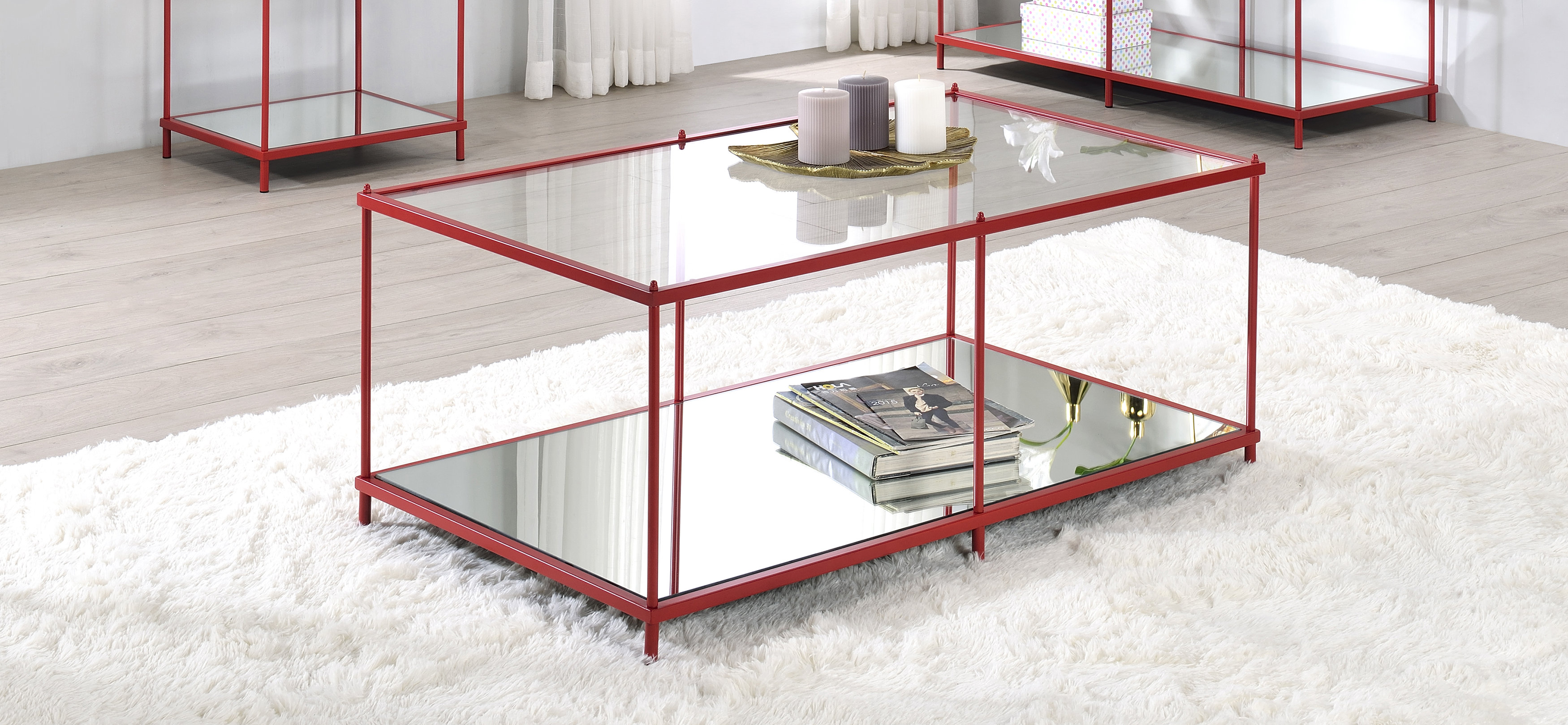 Everly Quinn Florentine Coffee Table with Storage | Wayfair